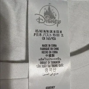 Disney | Tops | Disney White Tshirt With Castle Logo | Poshmark